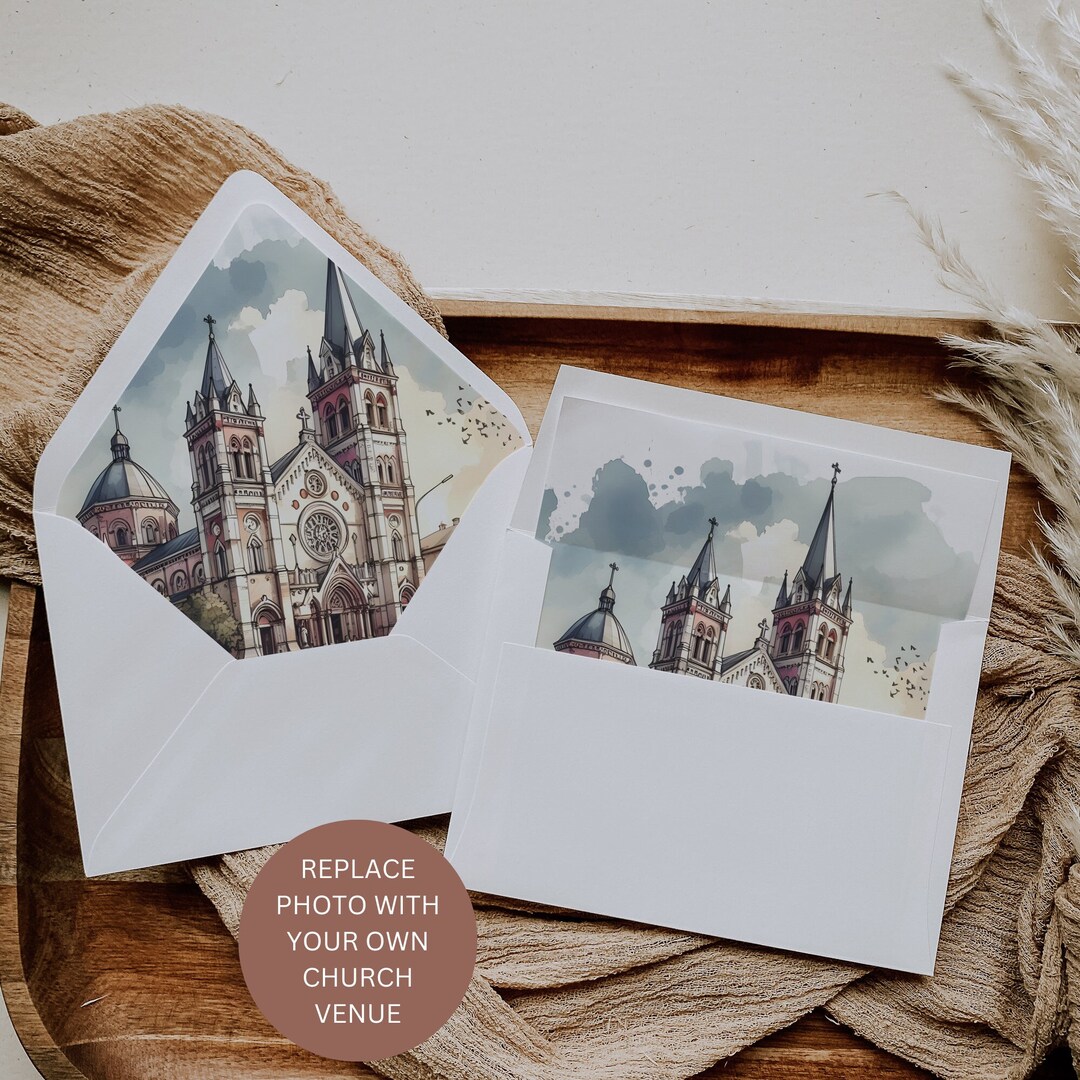 Church Envelope Liner Template, Easy and Fully Customized Envelope ...