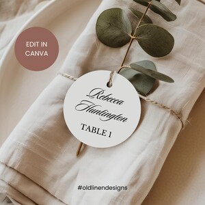 Wedding Favor Tag With Table Number, Bridal Shower Favor, Party Gift ...