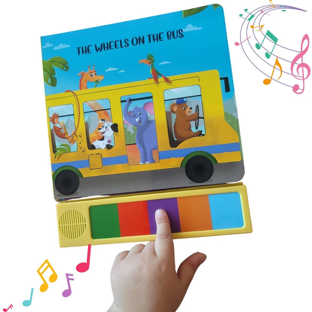 TOYS AND LOVE Interactive "the Wheels on the Bus" Sound Book for Kids ...