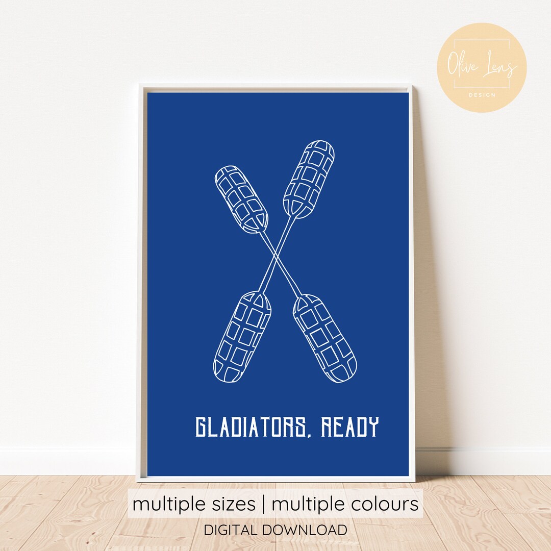 Gladiators - Pugil Sticks Digital Print: Customisable Wall Art Decor ...