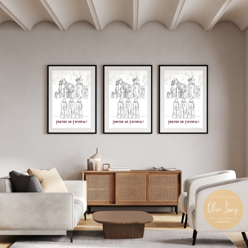 The Traitors TV Show - Traitor or Faithful - Wall Art Custom Digital ...