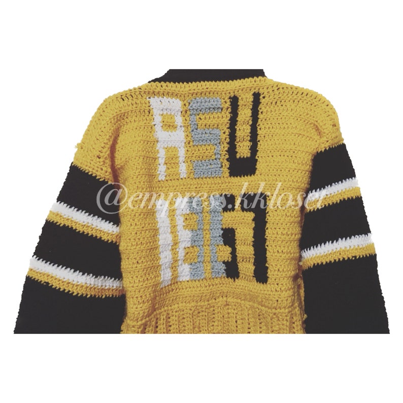 Crochet Alabama State University Cardigan - Etsy