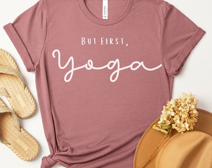 Yoga Shirt, Meditation Tshirt, Girl Yoga Shirt, Yoga Tees, Yoga Class ...