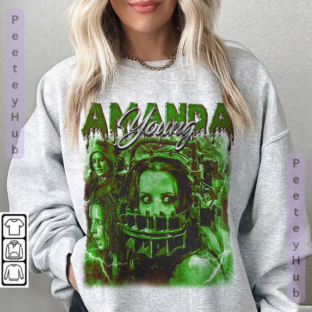 Retro Amanda Young Saw 90s Shirt Bootleg Horror Saw Jigsaw Movie Vintage Y2k Graphic Tee