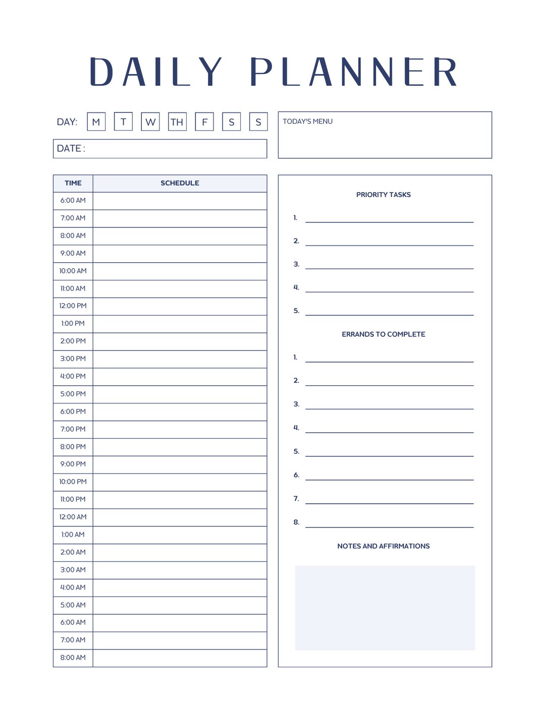 Digital Planner DAILY + BUDGET BUNDLE Template Set of 7 Available in ...