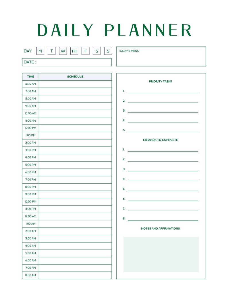 Digital Planner DAILY + BUDGET BUNDLE Template Set of 7 Available in ...
