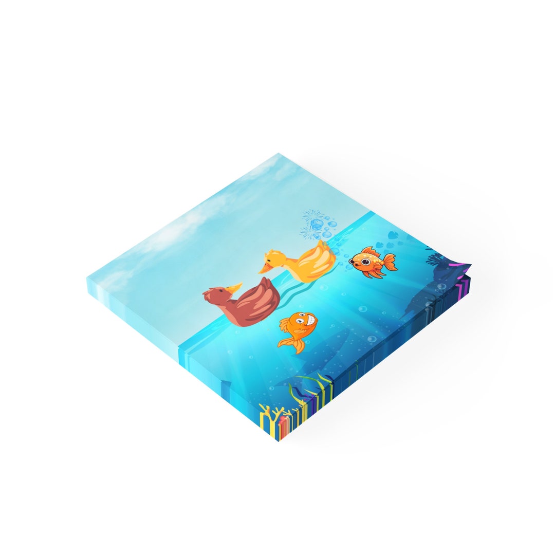 Funny Fish Underwater Comedy Post-it® Note Pads, Stationary Post It ...