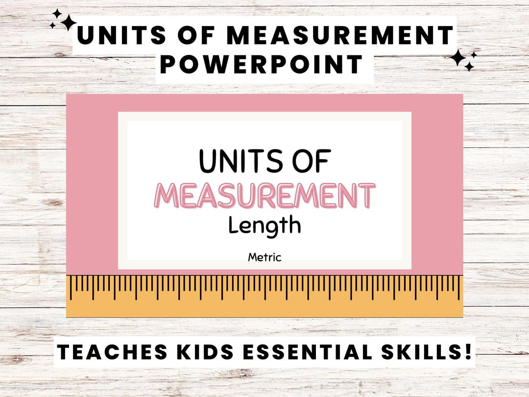 Units of Measurement Powerpoint Length metric - Etsy