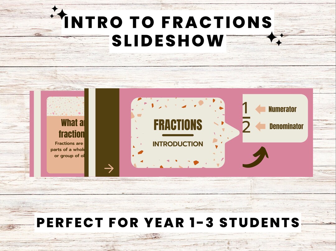 Introduction to Fractions Powerpoint - Etsy