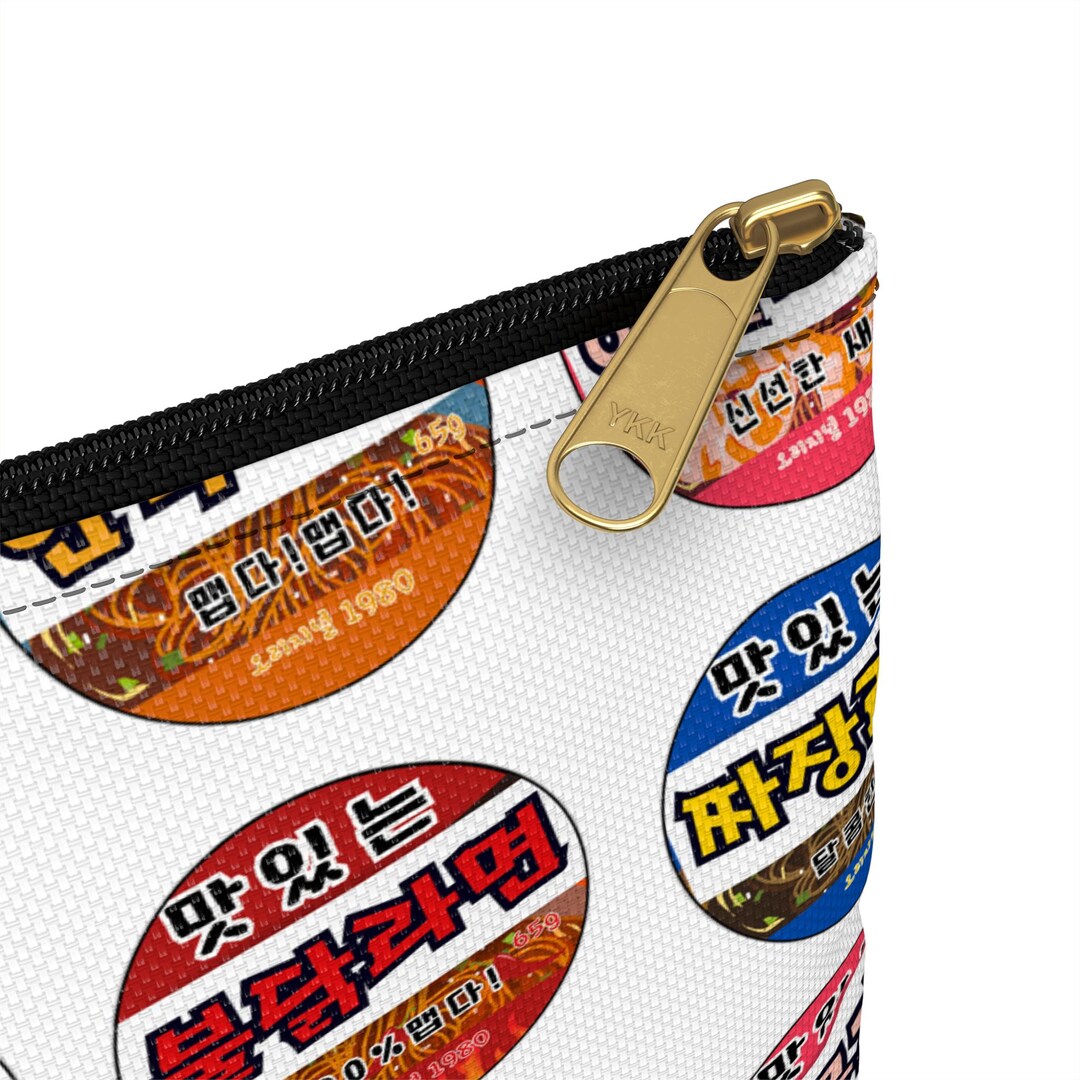 Korean Instant Noodles Ramyeon Ramen Accessory Pouch, Gift With Hangul ...
