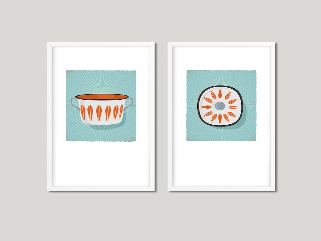 Funny Kitchen Poster Set of 2. Pot Looking for Lid Digital Download ...