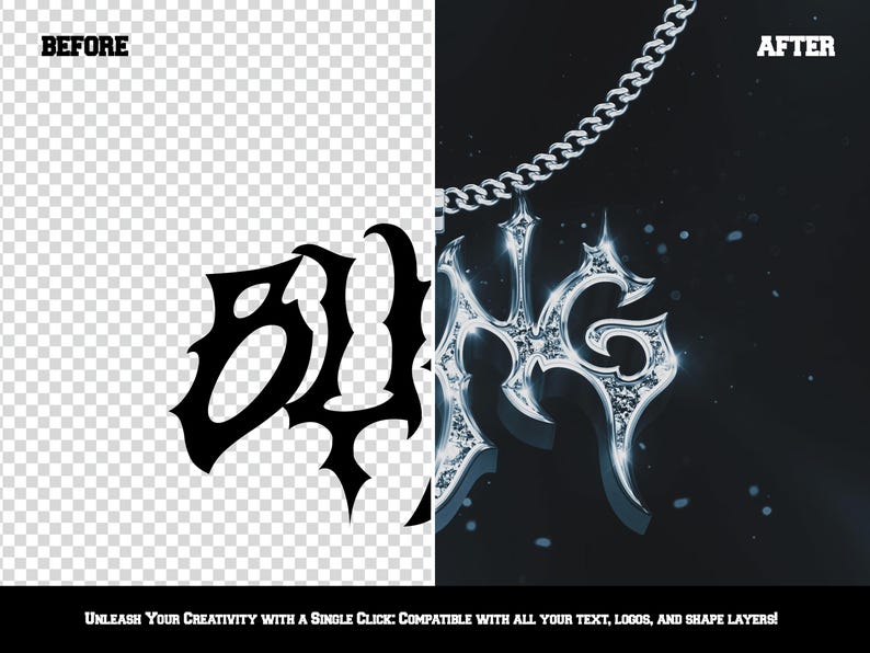 Bling Text Effect and Logos Effect for Photoshop - Etsy
