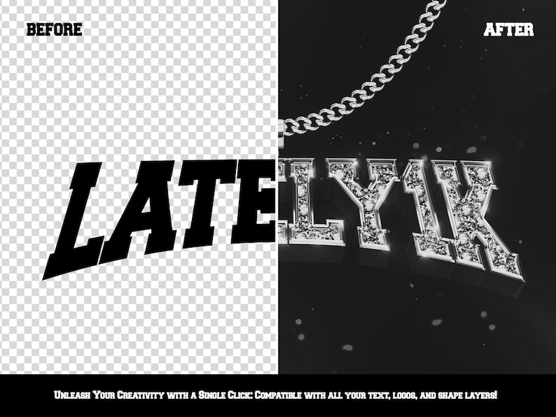 Bling Text Effect and Logos Effect for Photoshop - Etsy