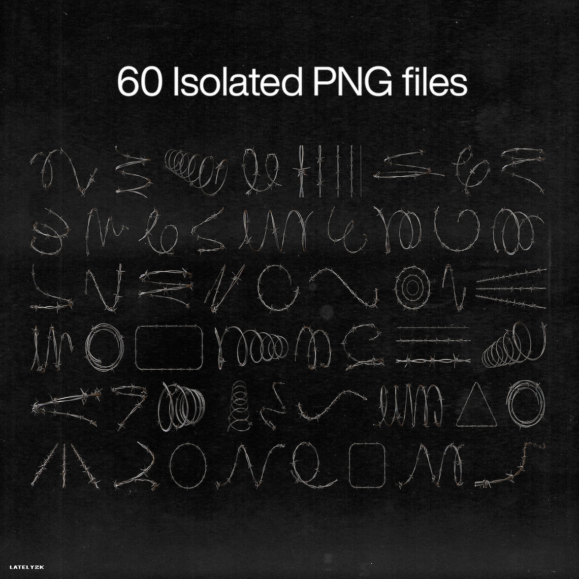 60 4k Barbed Wire Textures Overlay,photoshop PNG Template for Photoshop ...