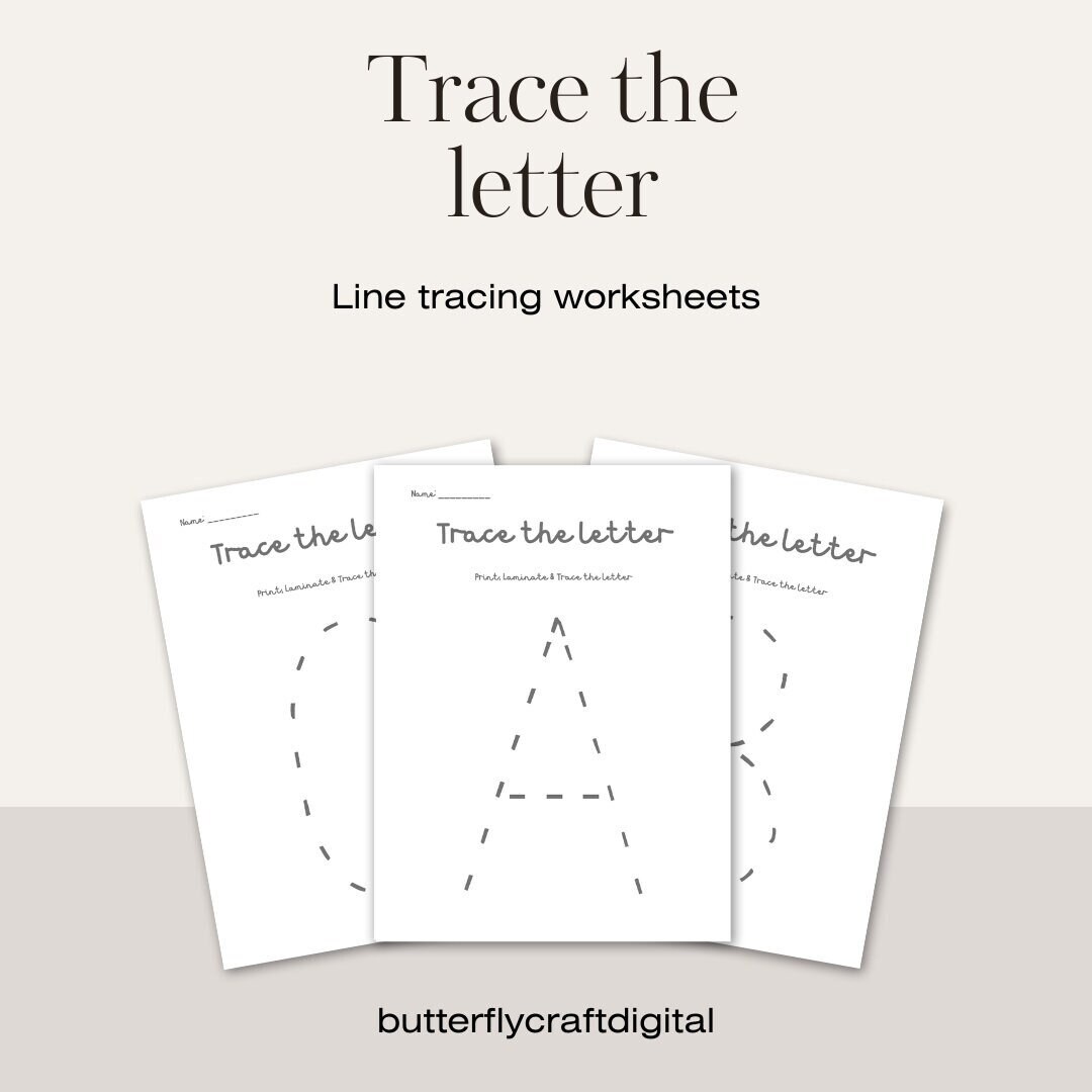 26 Printable Uppercase Alphabet Tracing Worksheets. Pocherk Preschool ...