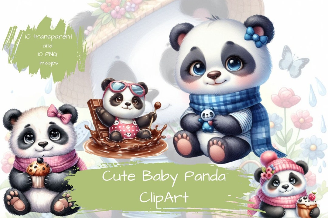 Cute Baby Panda Clipart, Baby Pandas Png, Little Pandas Clip Art ...