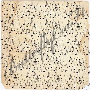 Music Notes Scrapbook Paper, Vintage Music Digital Paper, Digital Notes ...