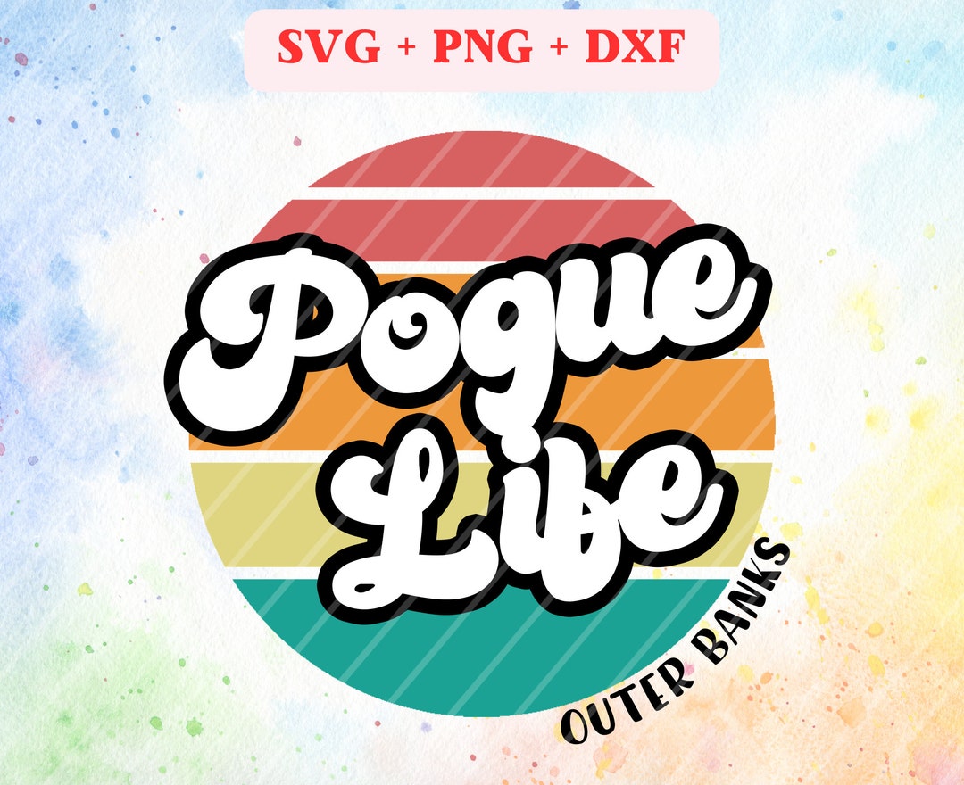 Stylish "pogue Life" Drawing - SVG, PNG, DXF - Trendy Design for Prints ...