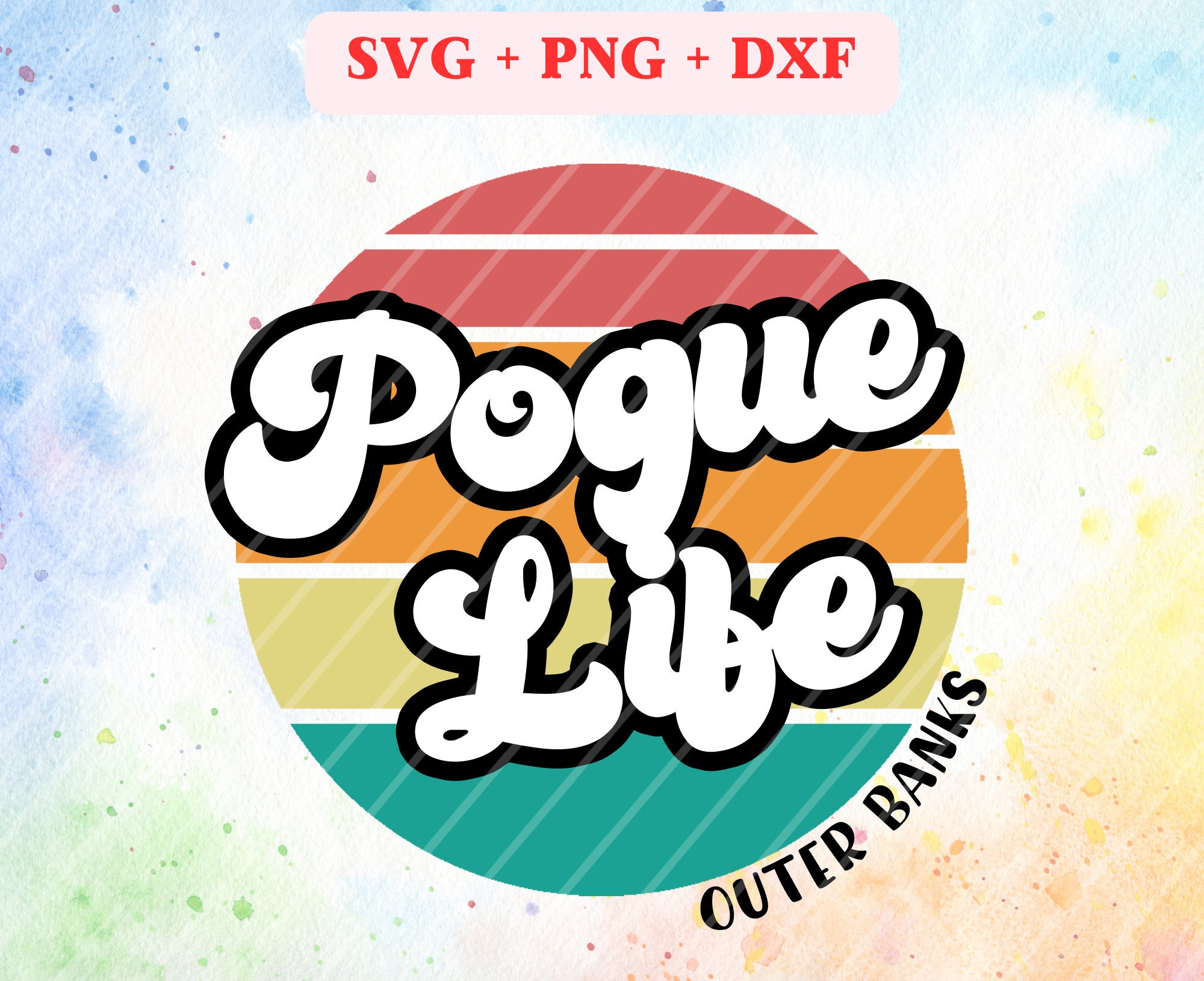 Stylish "pogue Life" Drawing - SVG, PNG, DXF - Trendy Design for Prints ...