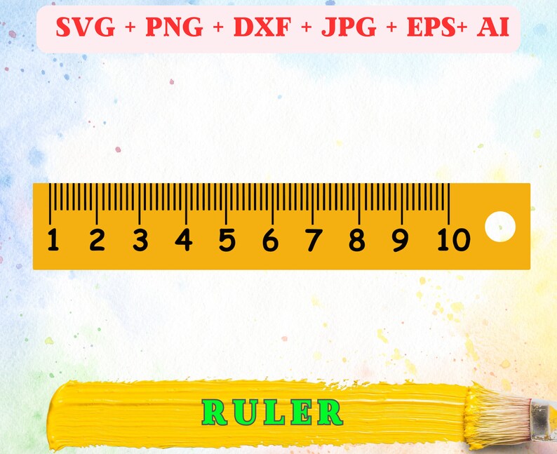 Unique Ruler Design for School SVG, Prints, Vector Art, Instant ...
