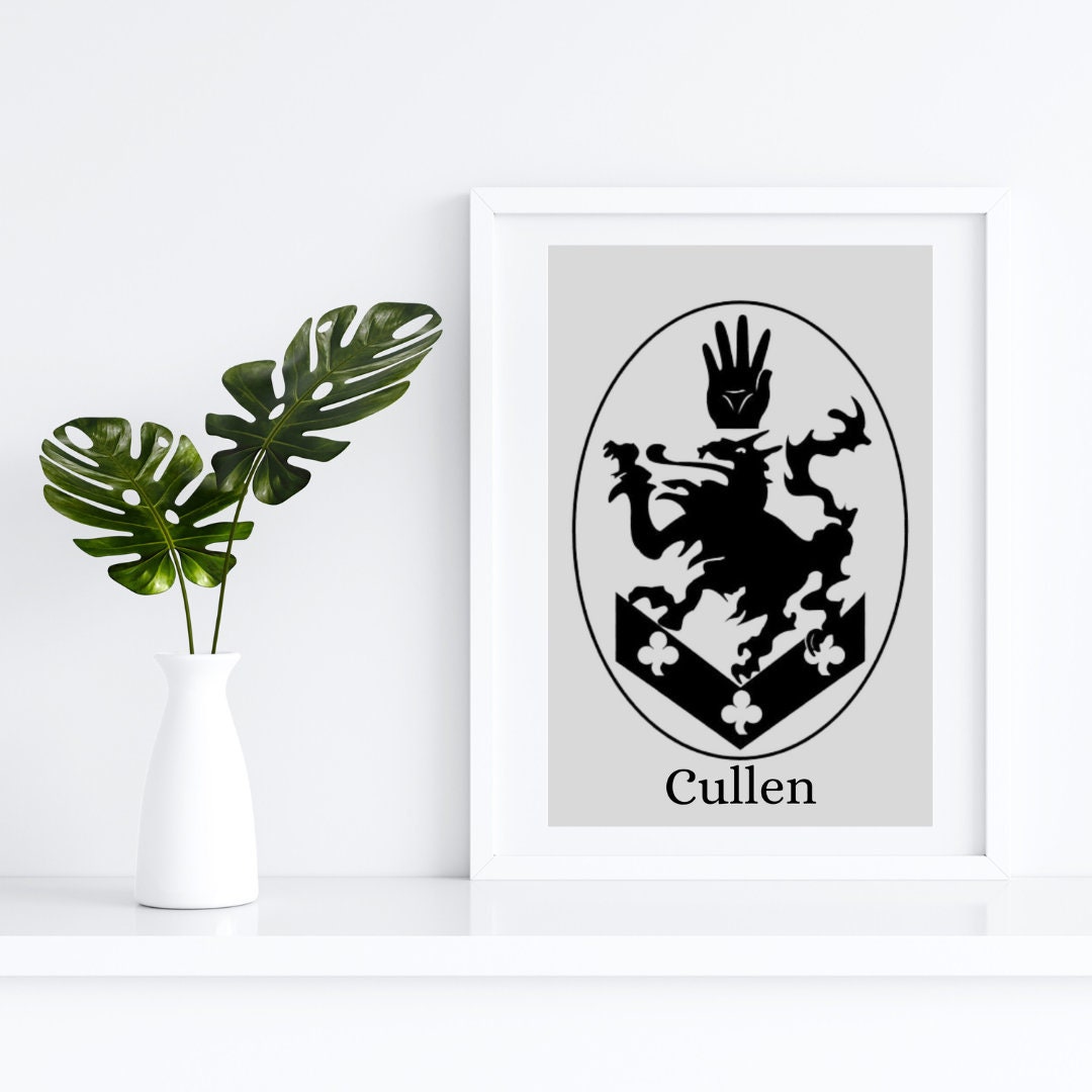 Cullen Family Crest Poster Wall Art Twilight Stephanie Meyer Book Movie ...