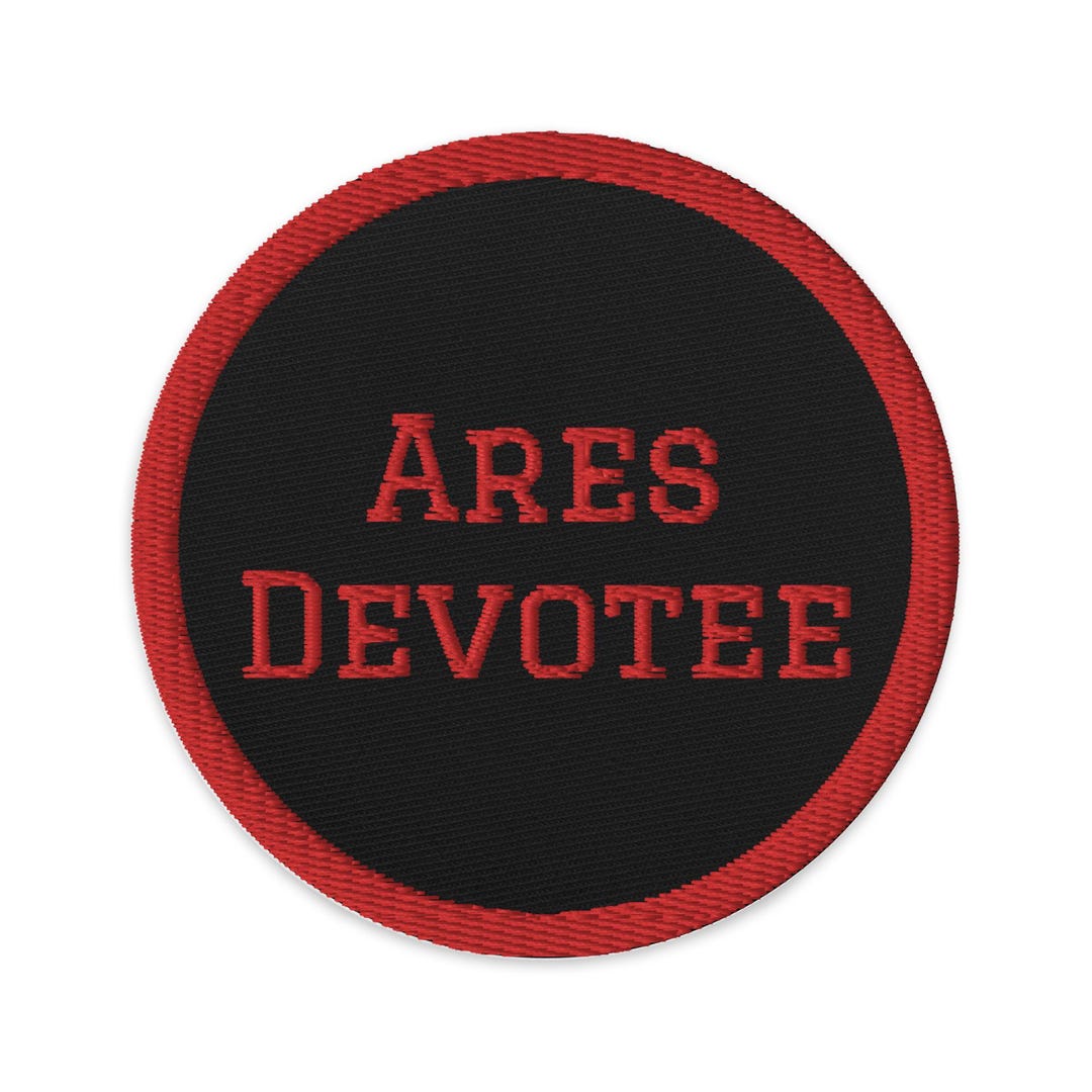Ares Devotee Embroidered Patch - Etsy