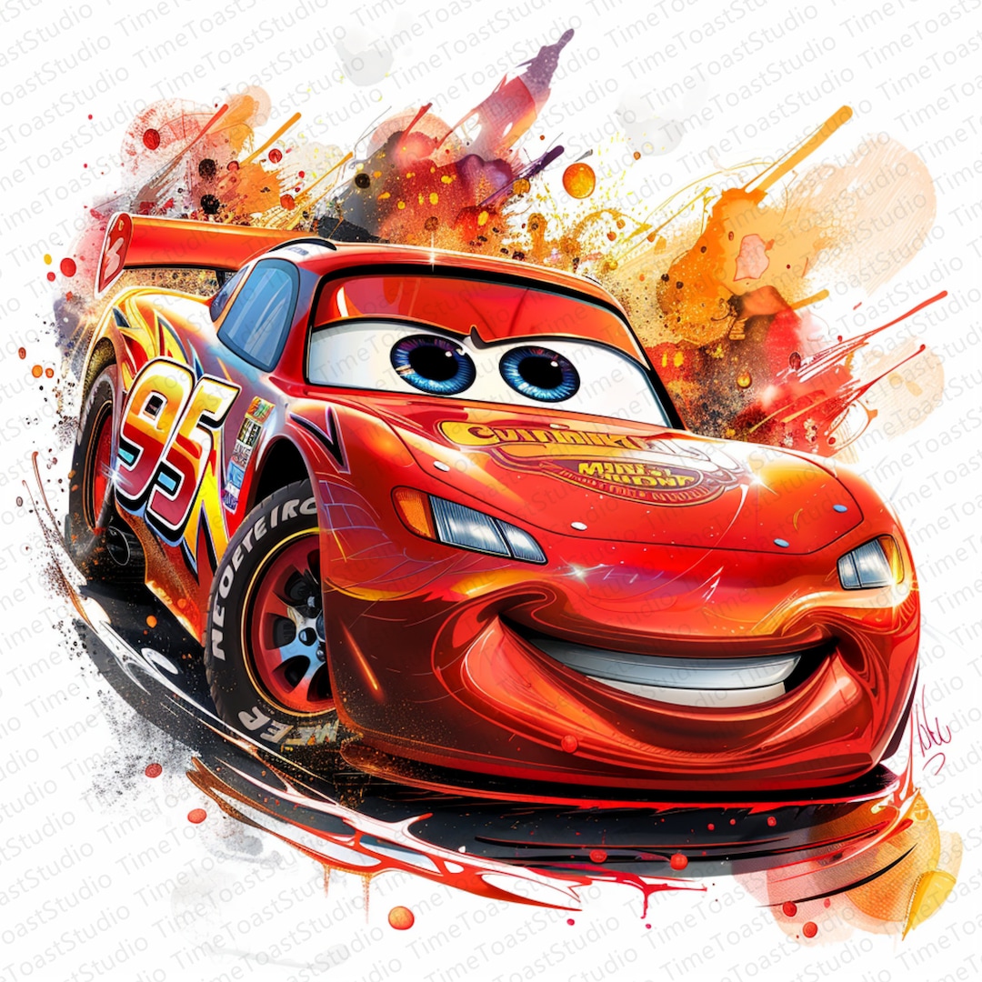 Lightning Mcqueen PNG, Domineering No. 95 Red Lightning Mcqueen, Car ...