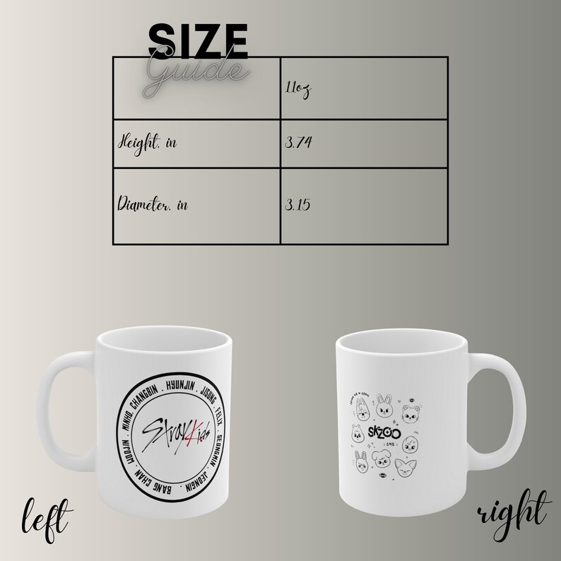 Stray Kids Mug Stray Kids Kpop Stray Kids Merch Kpop Gifts Stray Kids ...