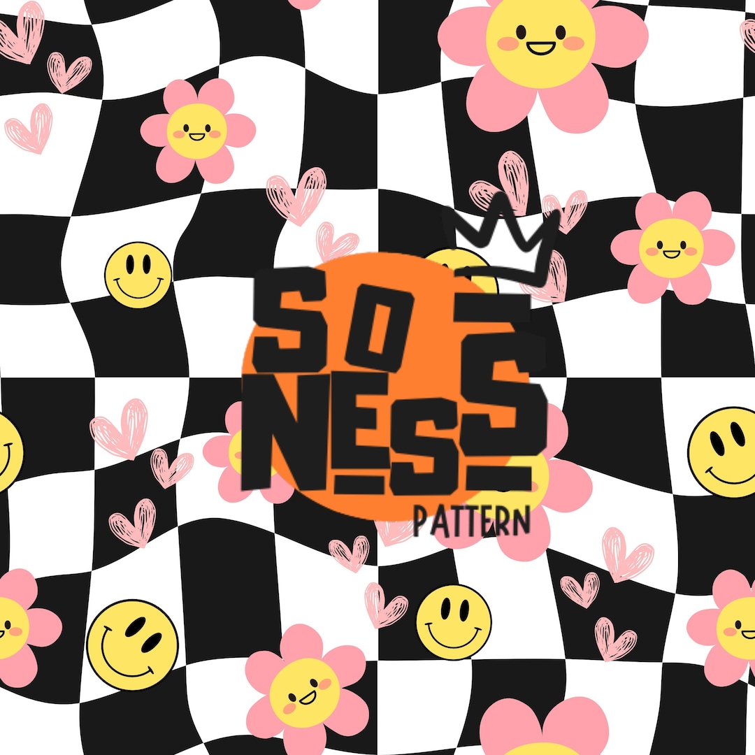 Retro Groovy Happy Face Seamless Pattern, Happy Face Background ...