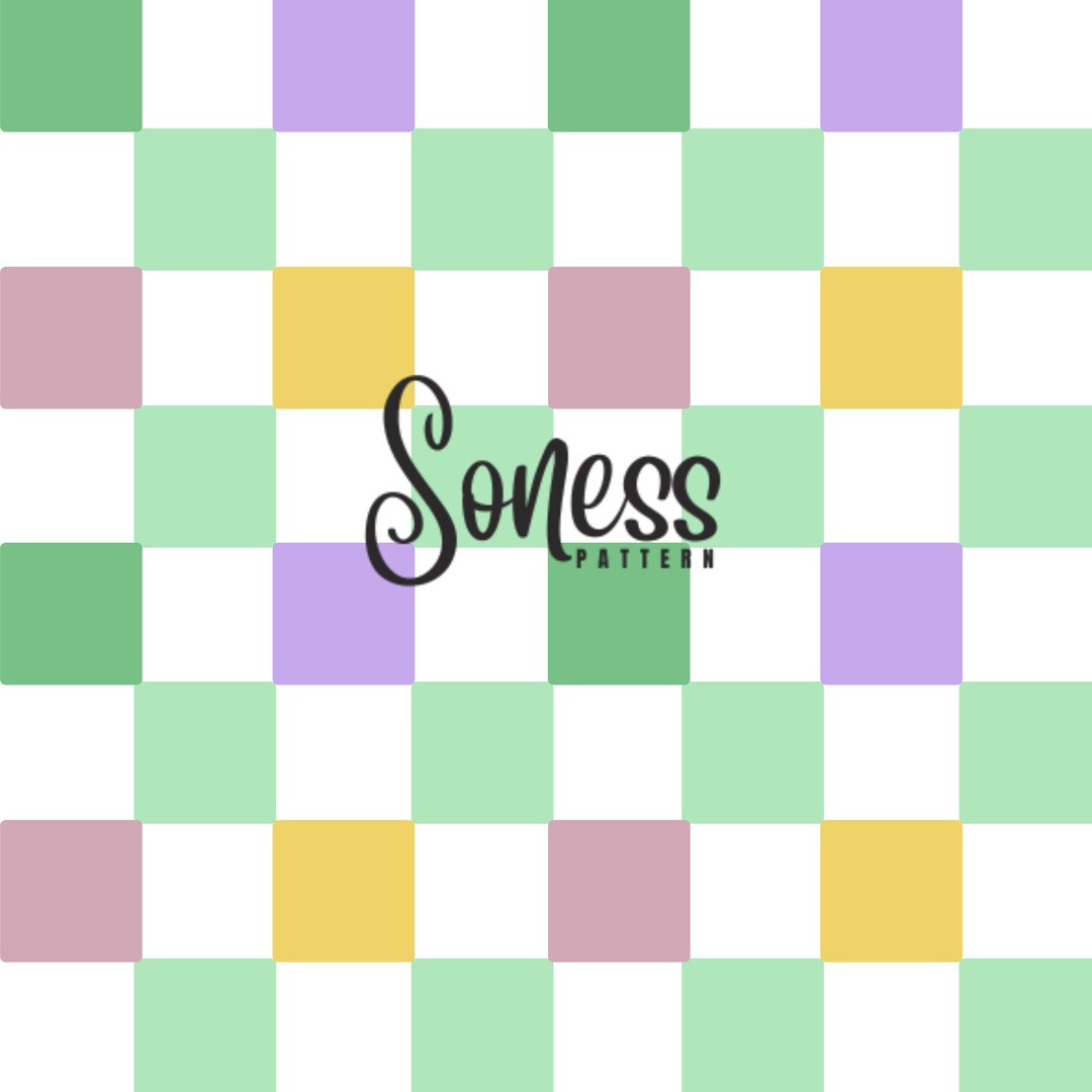 Boho Checkered Seamless Digital Pattern, Checkerboard Seamless File ...