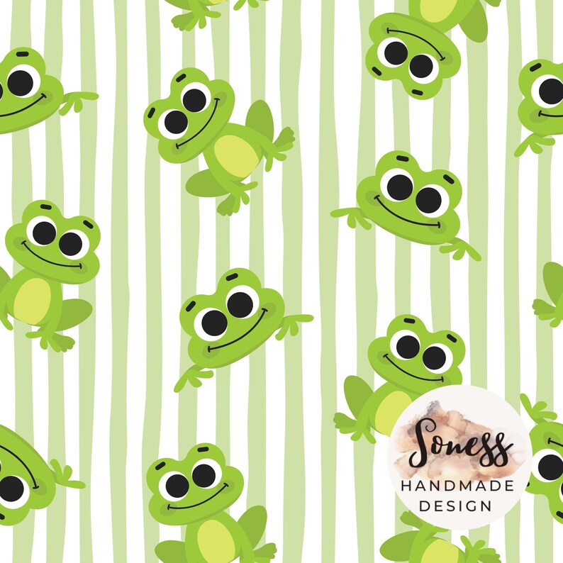 Frog Seamless Pattern Digital Download, Toad Pattern, 12x12 Inch Repeat ...