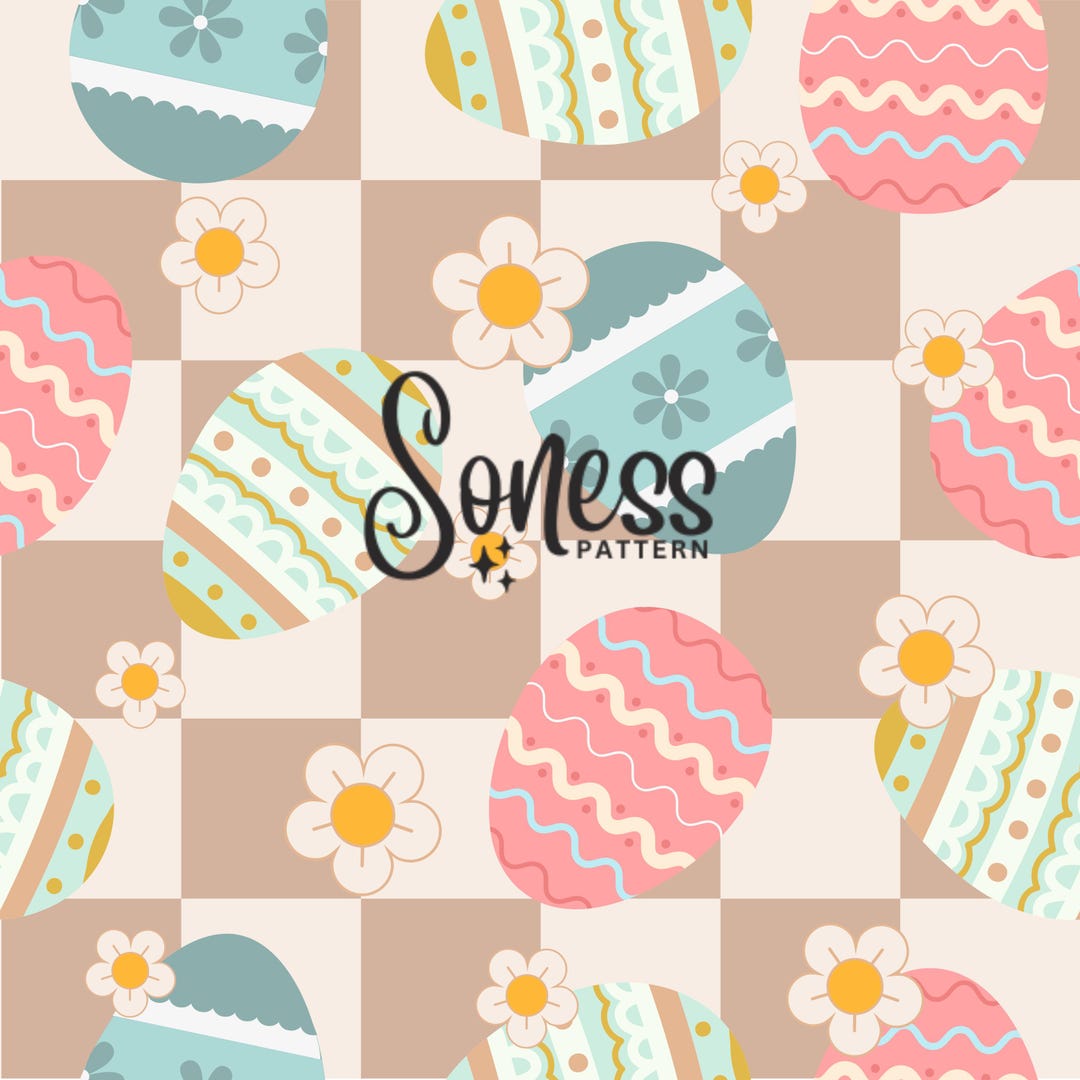 Easter Spring Seamless File, Easter Treats Seamless File, Spring Girl ...