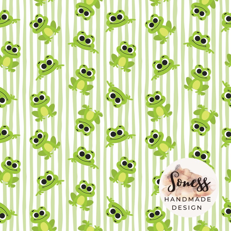 Frog Seamless Pattern Digital Download, Toad Pattern, 12x12 Inch Repeat ...