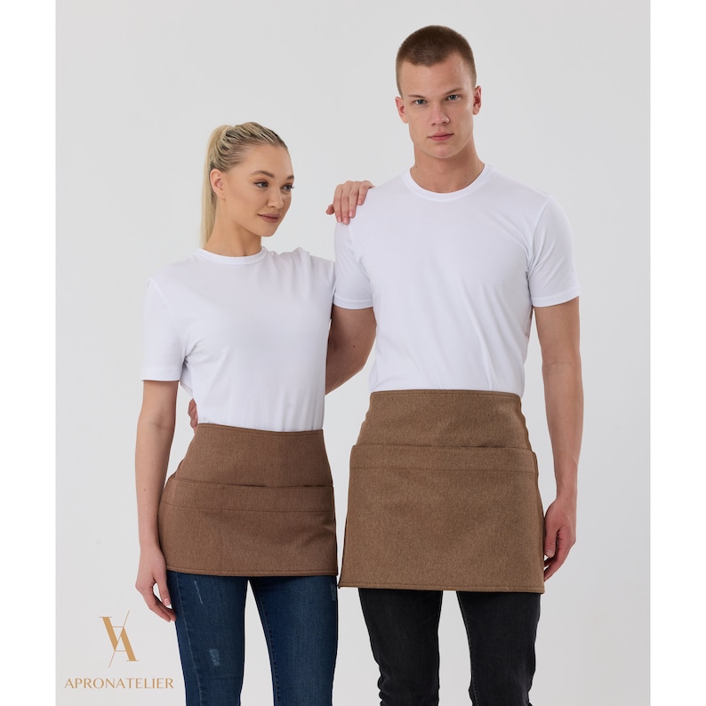 Custom Waist Apron, Half Apron, Restaurant Apron, Bistro Apron ...