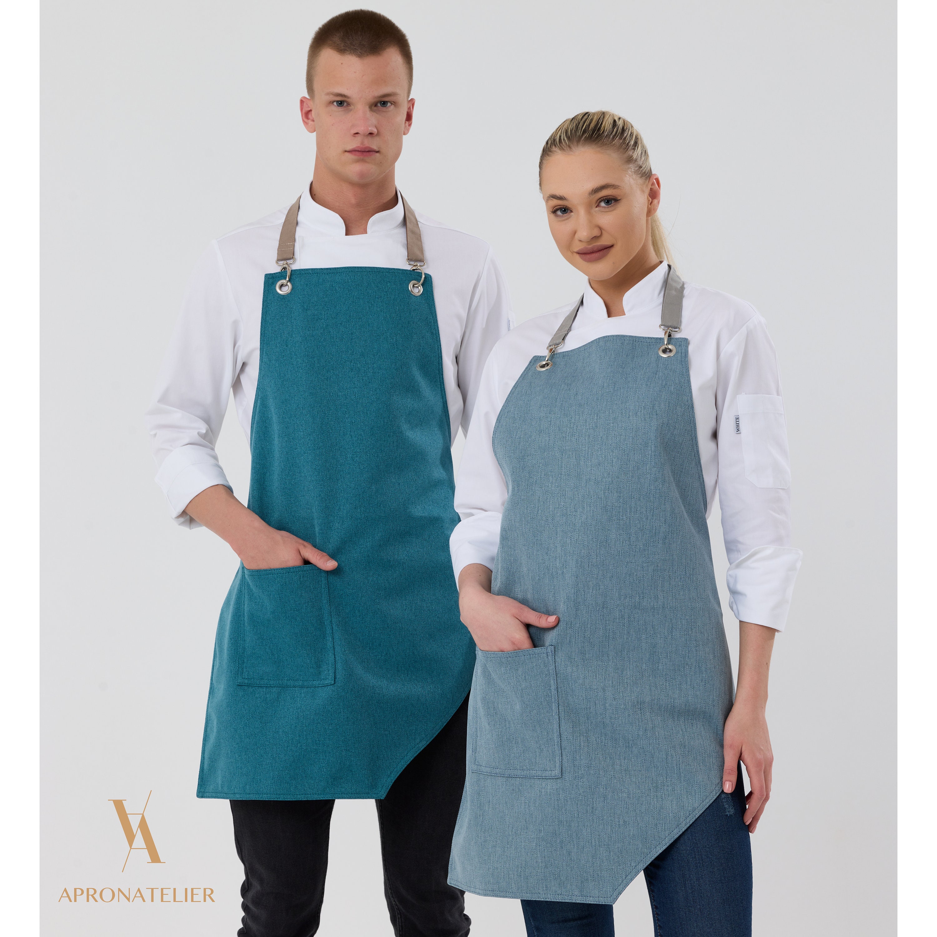 Customized Logo Apron Embroidered Chef Apron, Restaurant Apron ...