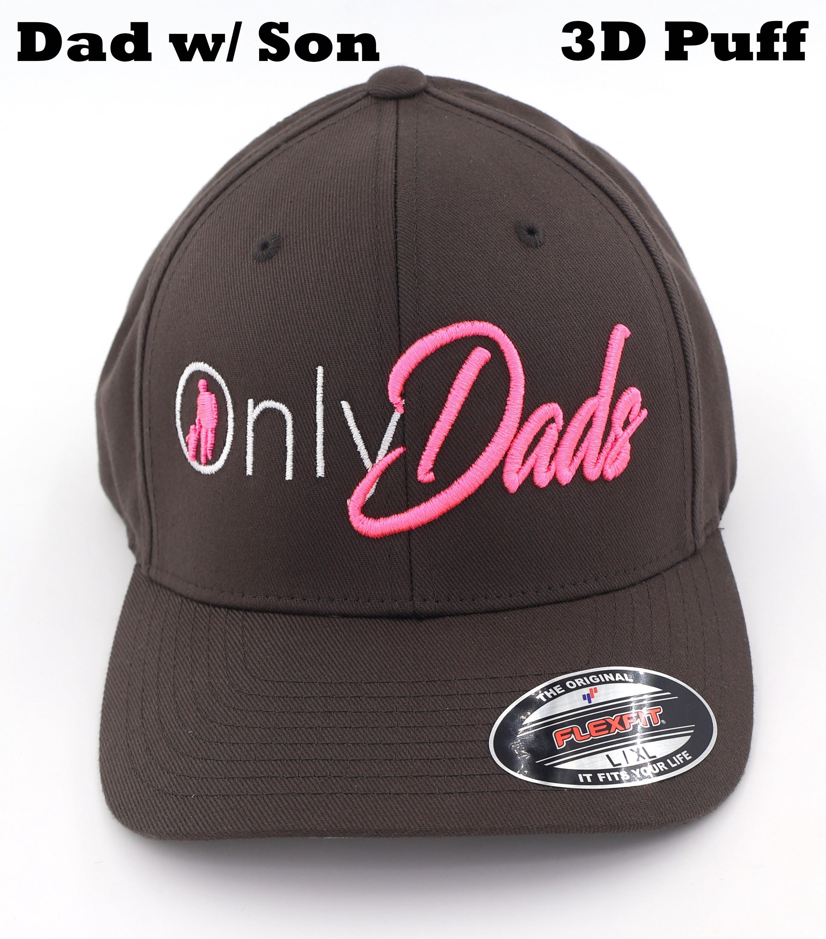 Only Dads 3D Embroidered Flexfit Hat - Etsy