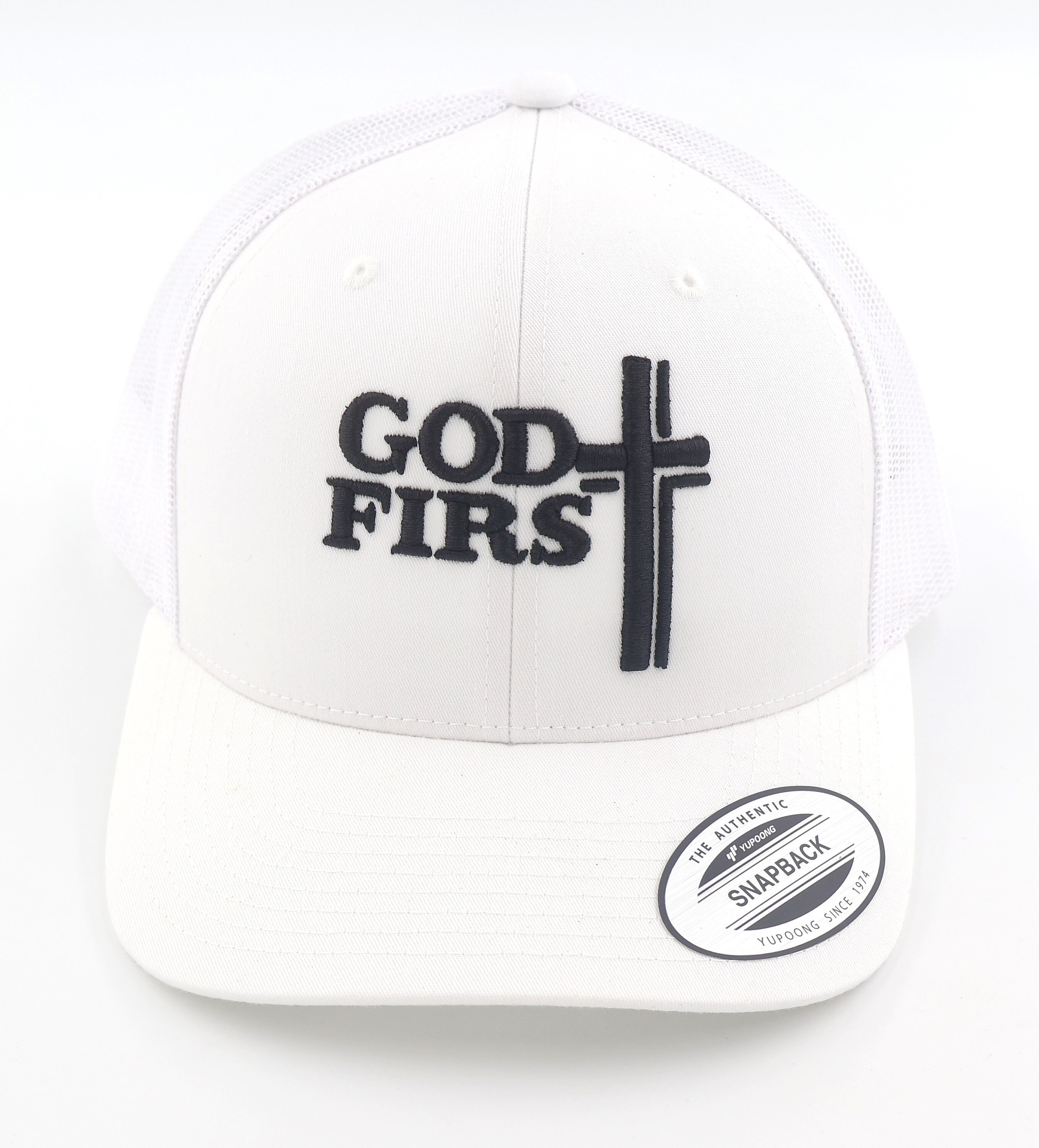God First Cross 3D Puff Embroidery Hat - Etsy