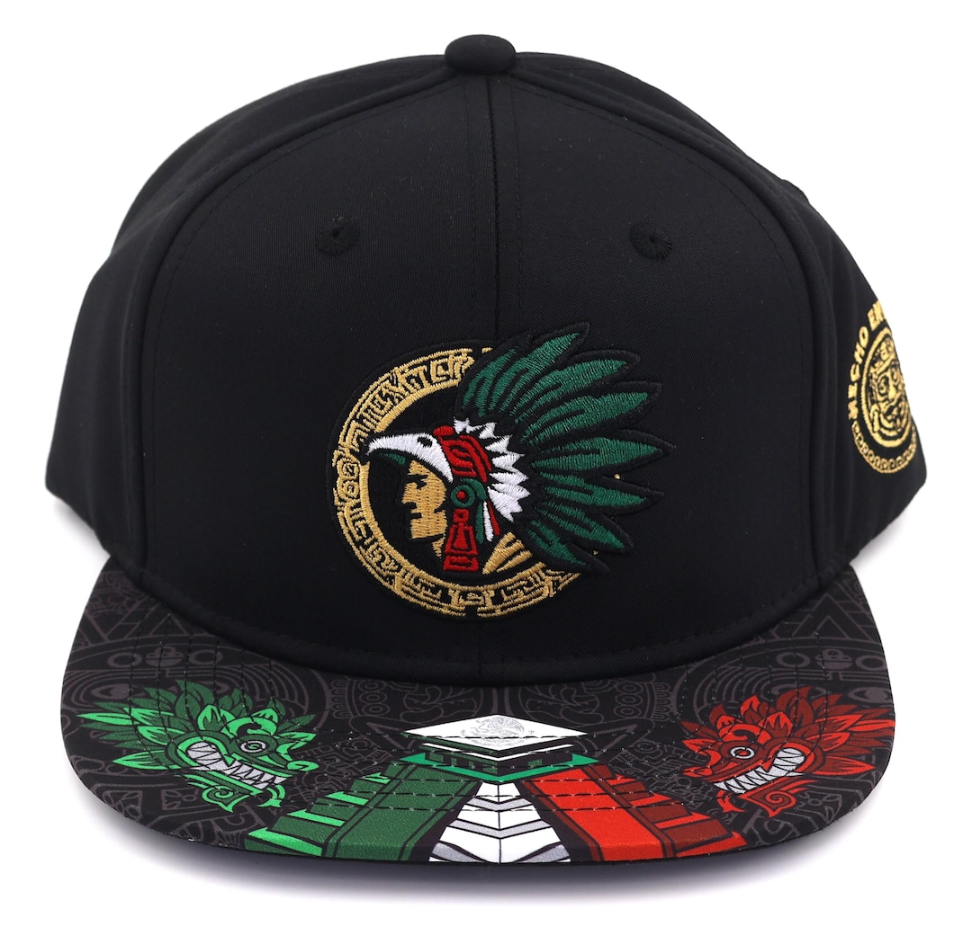 Mexican Cuauhtemoc Embroidered Hat - Etsy