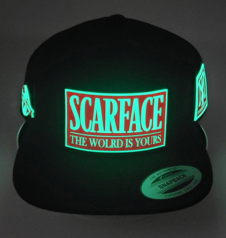 SCARFACE the World is Yours Glow in the Dark Hat - Etsy
