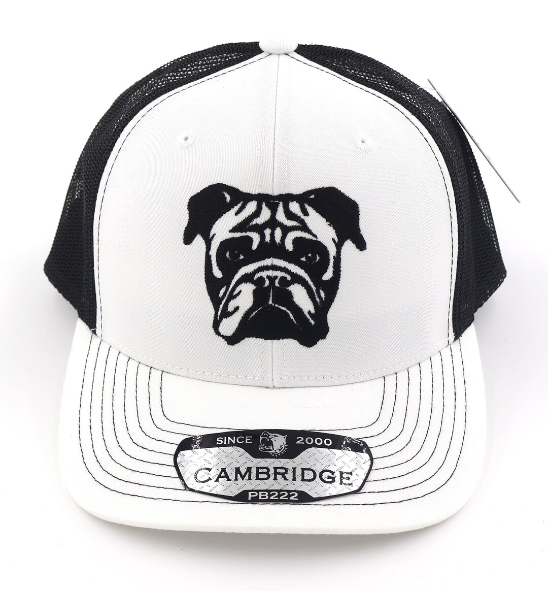 Bulldog Embroidered Hat - Etsy