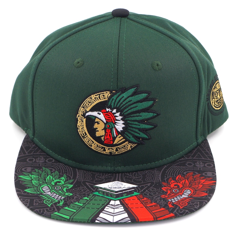 Mexican Cuauhtemoc Embroidered Hat - Etsy