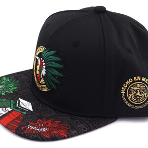 Mexican Cuauhtemoc Embroidered Hat - Etsy