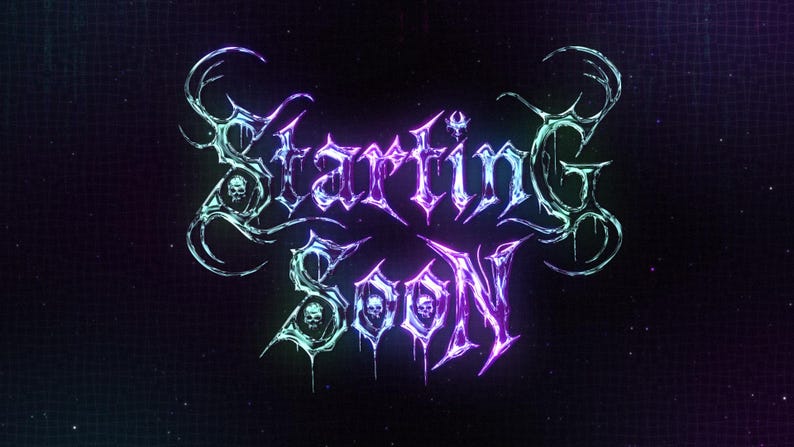 Cybersigilism Twitch Overlay Set, Y2K Tribal Stream Graphics Pack, Neon ...