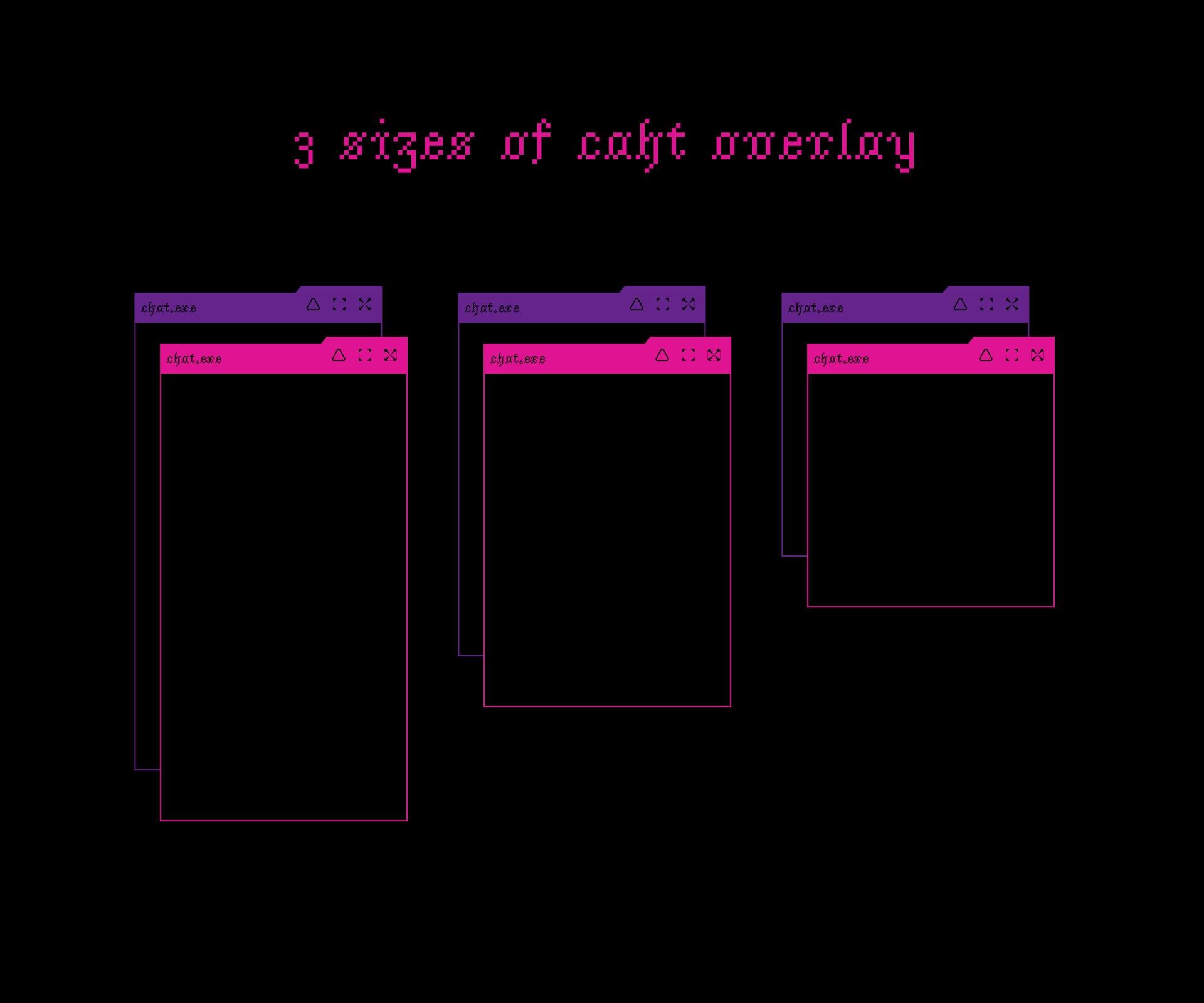 Cyberpunk Gothic Stream Overlay Pack, Pink Purple Y2K Twitch Overlay ...