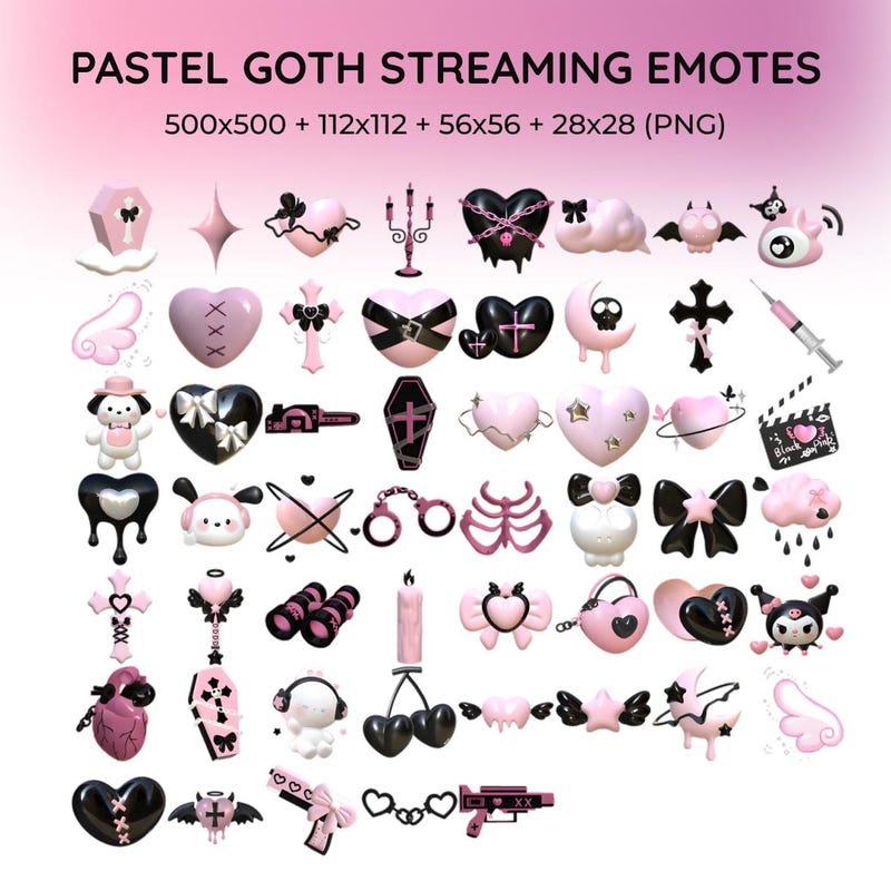 Goth Streaming Pack - Etsy