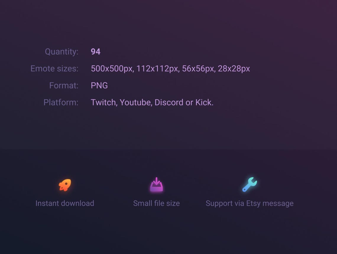 94 Goth Emotes Pack for Twitch Discord Kick, Cyber Y2K Chrome Pink ...