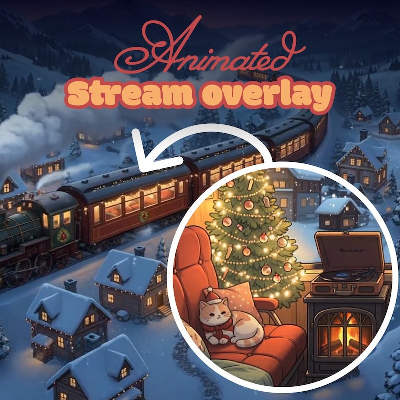 Christmas Animated Train - Etsy