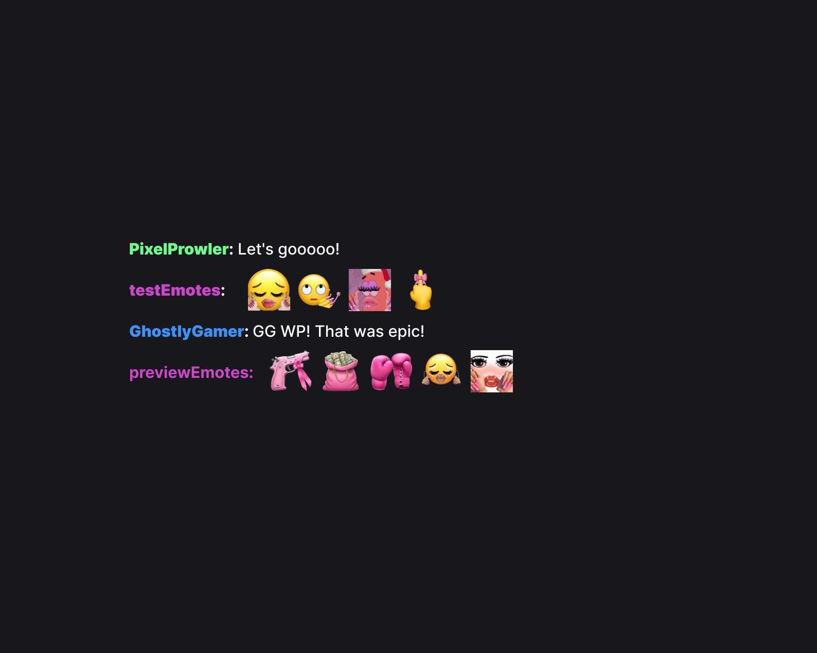 Slay Emotes Pack for Twitch Discord Kick Streaming - Pink Aesthetic ...