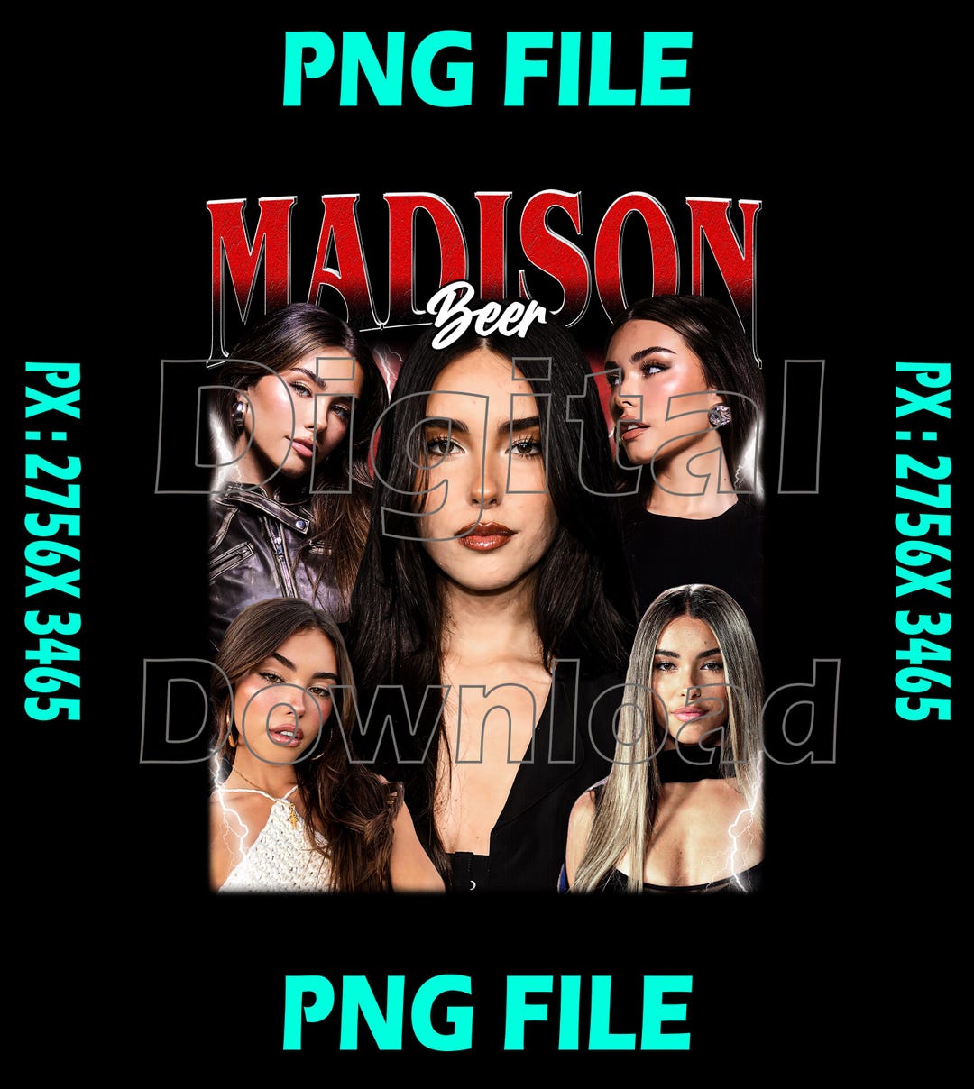 Madison Beer PNG, Digital File, Instant Download, DTG, Ready to Print DTG - Etsy