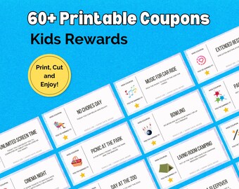 Editable Coupon Book for Kids, Printable Kids Reward Coupons Template ...
